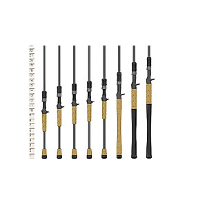 St. Croix Rods Victory Casting Rod, 7'1"(VTC71MHF), Carbon Clear