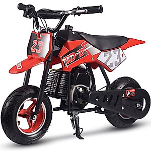 MotoTec DB-02 50cc 2-Stroke Kids Supermoto Gas Dirt Bike Red