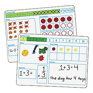 Solving Problems Two-Sided Dry Erase Boards Set