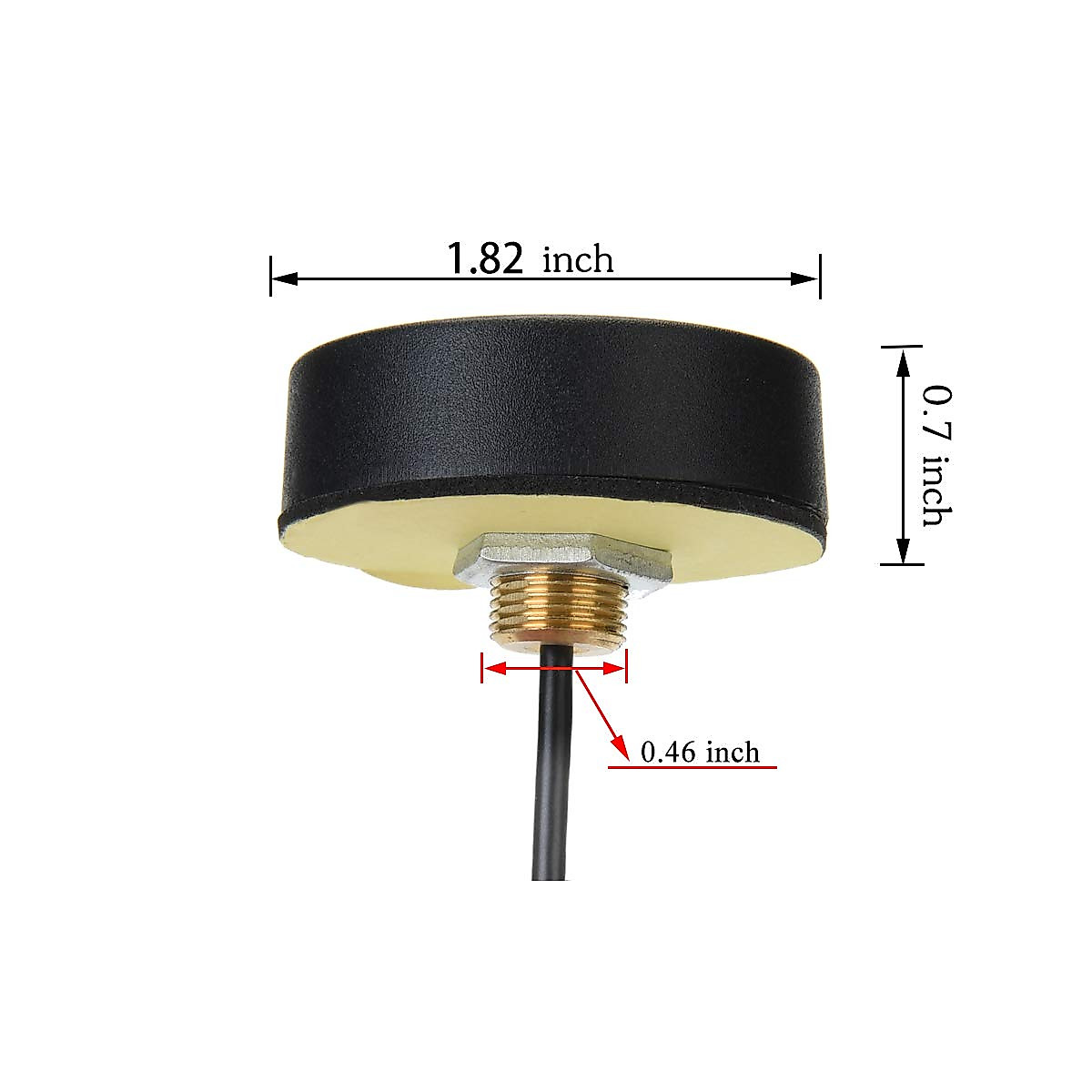 2.4G 5G 5.8 GHz WiFi Antenna Outdoor Mini Omni-Directional Dual Band 2dBi Screw-Mount Waterproof Antenna for Wireless Systems