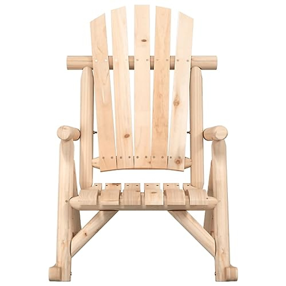 YAFF Patio Rocking Chair 27.2"x37.8"x39.8" Solid Wood Spruce-3345