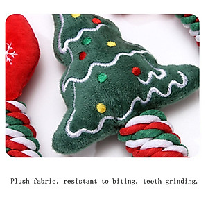HESUILONG Dog Toys Puppy Teething Chew Toys,Dog Chew Toys Rope Toys,Cat Chew Toys,Safe Braided Rabbit Toys Healthy Gift Christmas Toy