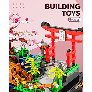 dOvOb Decor Cherry Blossom Bonsai Tree Mini Building Set, Plant Model Toys as Gift for Adult, Build a Sakura Bonsai Idea Display Pieces for The Home or Office (1286 Pieces)