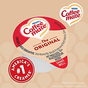 Nestle Coffee mate Coffee Creamer, Original, Liquid Creamer Singles, Non Dairy, No Refrigeration, Box of 180