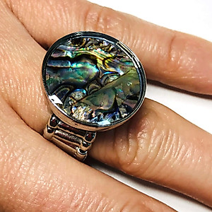 Snap Jewelry Stretch Ring Silver Plated fits 18-20mm Standard Size Ginger Style Charms My Prime Gifts