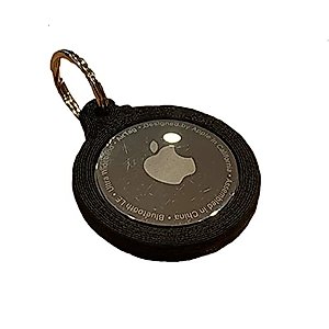 Snap-fit Case for AirTag - Holder for AirTag, great for tracking and finding pets, cats, dogs, keys, Made in the USA (Black 1-pack)
