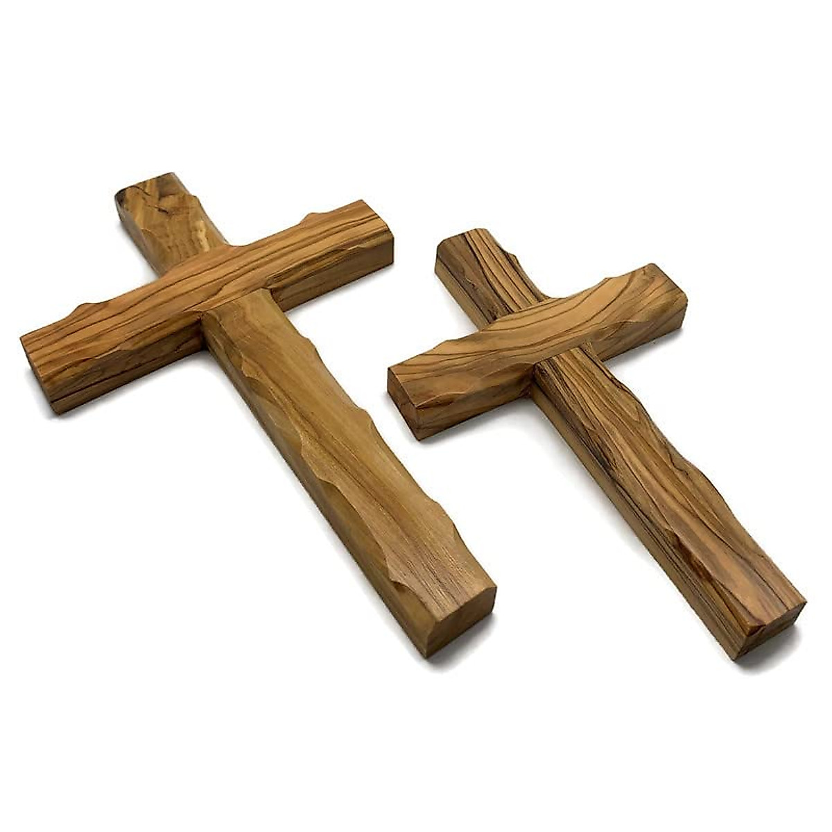 Olive Wood Wall Cross from Bethlehem, Wall Hanging Wooden Cross, confirmation cross gift, Baptism Gifts, Holy Wall cross, Hand Made religious décor Cross From the Holy Land (Medium Cross 6.2" x 4.2")