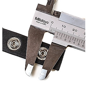 2 Pcs Snap Extender Leather Choker Collar Bracelet Necklace Extension 2" to 4" Inch (SNAP SM-7MM)