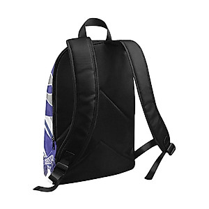 Cheer Blue White Cheerleader Waterproof Backpack Sport Shoulder Bag for Men Women Gift, 11.8''(L) x 5.51''(W) x 17.72''(H)
