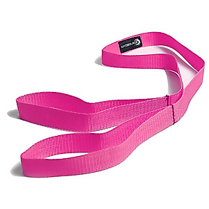 Myosource Kinetic Bands Tumble Pro X Ankle Straps Kit – Cheerleading Standing Tumbling Equipment, Gymnastics Backhandspring Trainer – Includes Flexibility Stunt Stretch Strap – Pink