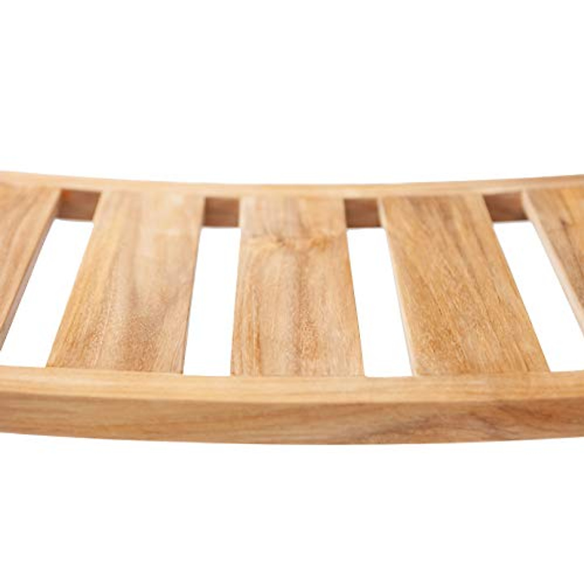 NORDIC STYLE TEAK Wood Shower and Spa Bench with Shelf, Indoor and Outdoor Use (30" Asian Style)