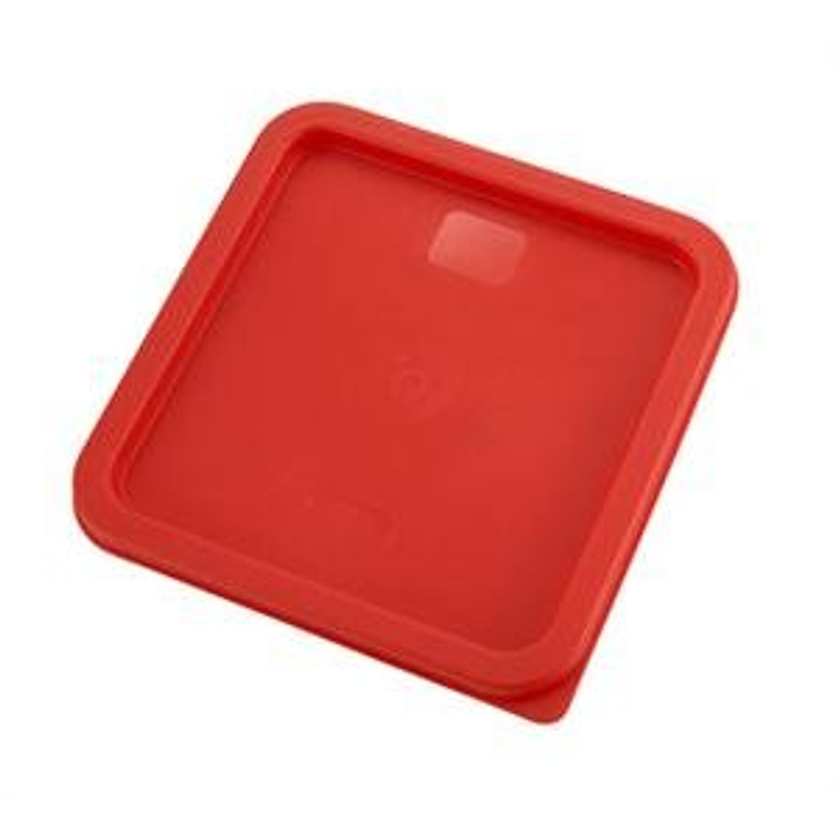 Winco PE Square Cover, Fits 6 and 8-Quart, Red