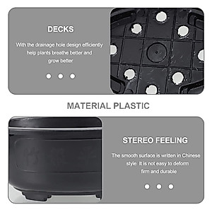 Yardwe Plant Pots Plant Pots Plant Pots 2pcs Household Large Bonsai Pot Oval Planter Ornament Reusable Flower Planting Container (38X30CM) Hanging Planter Hanging Planter Hanging Planter