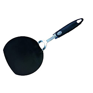 Extra Wide Spatula Turner, Heat-Resistant Nylon Pancake Grill Spatula Turner, Stainless Steel Neck, Cool-Touch Handle