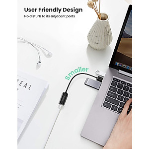 UGREEN USB External Sound Card Audio Adapter with 3.5mm Combo Aux Stereo Converter 24bit/192kHz for Headset Mac PS5 PC Laptop Desktops Windows and Linux Black