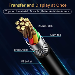 XXONE Cat8 Ethernet Cable 30ft, High Speed 26AWG Cat8 LAN Network Cable 40Gbps, 2000Mhz with Gold Plated RJ45 Connector, Heavy Duty Weatherproof S/FTP UV Resistant for Modem