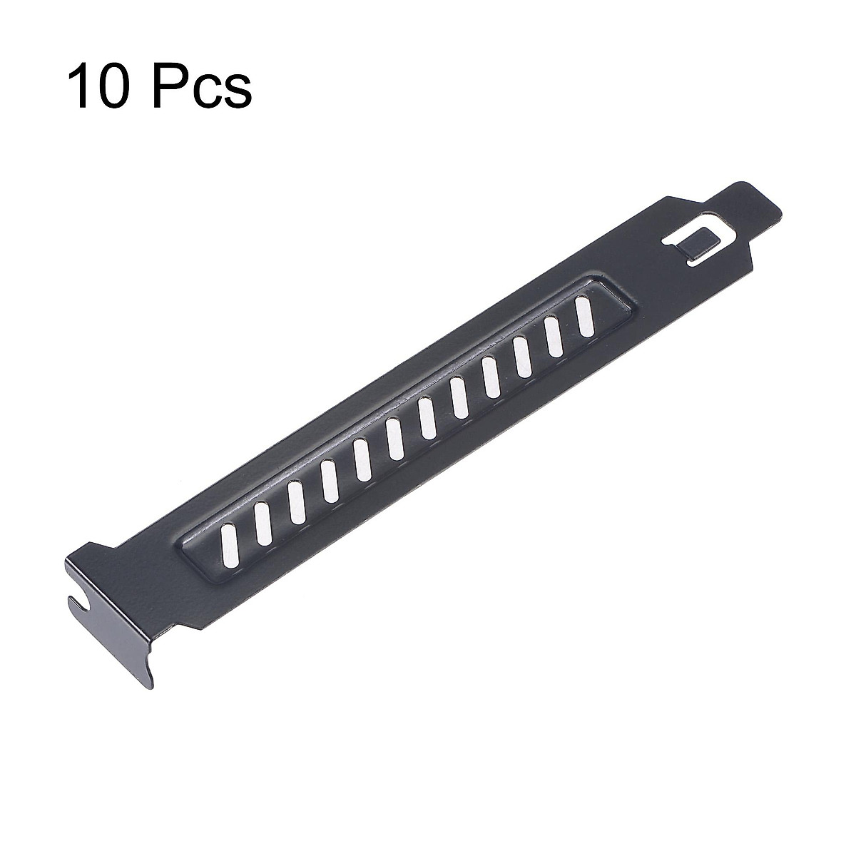 uxcell PCI Slot Covers with Screws for PC Case Airflow and Dustproof Black 10pcs