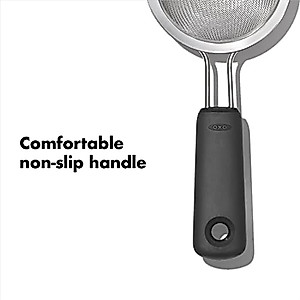 OXO Good Grips 3-Inch Mini Strainer, Multicolor, Black
