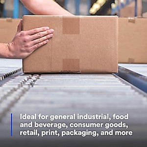 Scotch - 21200190087 H180 Industrial Packing Tape Dispenser for 2" Tape – Lightweight and Portable for Commercial Packaging, Shipping, Moving, Carton and Box Sealing, Gray (19008)