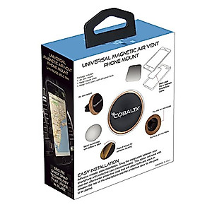COBALTX Universal Magnetic Air Vent Mount Ultra-Compact Compatible with iPhone X/10/8/7/6 S8/S7/S6 iOS/Android Smartphone Universal Car Mobile Phone Mount Snap Technology Smartphones Mini (Rose Gold)
