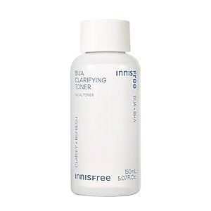 innisfree Bija Clarifying Toner with Salicylic Acid, Korean Toner for Clarifying, Smoothing, and Improving the Look of Pores (Packaging May Vary)