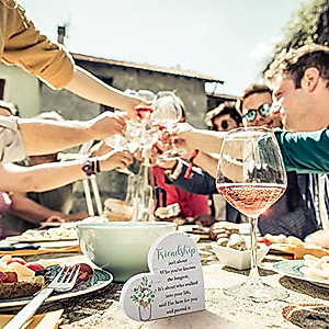 Wooden Christian Gifts for Women Religious Gifts Friend Birthday Gifts Friendship Gifts for Sister Inspirational Gifts with Quotes a Friend Is God's Way of Proving (Novel Style)