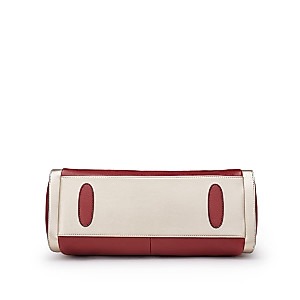 Leather Handbags for Women, Genuine Leather Large Capacity Ladies Top-handle Bags with Adjustable Shoulder Strap Womens Designer Crossbody Zipper Bags Women's Real Leather Messenger Satchel (Red)