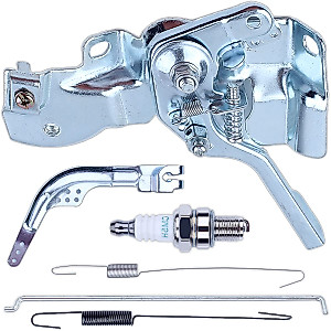 Adefol Throttle Assembly with Governor Return Spring for Honda GX160 GX200 GX140 168F 5.5/6.5HP Engine, Throttle Control Assy + Arm Governor + Rod Governor + Spark Plug 6 in 1 Replace 6500-ZH8-823