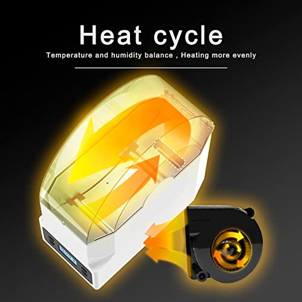 3D Printer Filament Dryer, Wear Resistance Anti Scalding Real Time Monitoring Filament Dryer 100‑240V Safe for Consumables(US Plug)