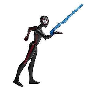 Marvel Spider-Man Across The Spider-Verse Miles Morales, 6-Inch-Scale Action Figure with Web Accessory, Toys for Kids Ages 4 and Up