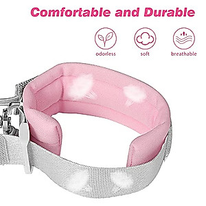 Zooawa Toddler Leash 2Pack, Toddler Kids Harness Anti Lost Wrist Link with Magnetic Lock, Reflective Safety Walking Harness Wristband Leashes for 2,3,4 Years Old Boys Girls, Blue+Pink