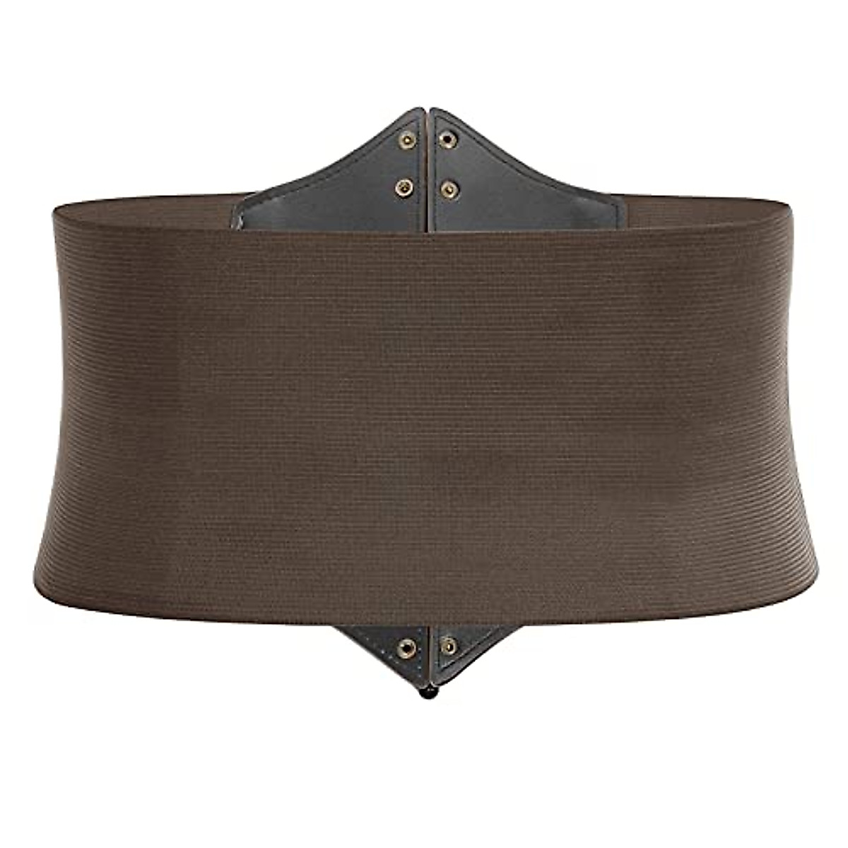 Scarlet Darkness Corset Belt for Women Steampunk Goth Pirate Buckles Wide Waist Cincher Brown XL