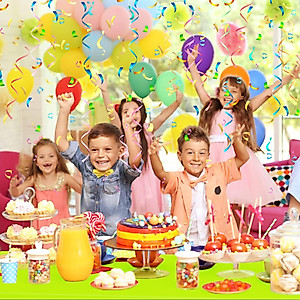 2 Pack Lime Green Tablecloth Plastic Rectangle Table Covers PEVA Lime Green Plastic Table Cloths for Parties Disposable 54 x 108 Inch Tablecloth for Birthday Party School Baby Shower Kitchen Dining