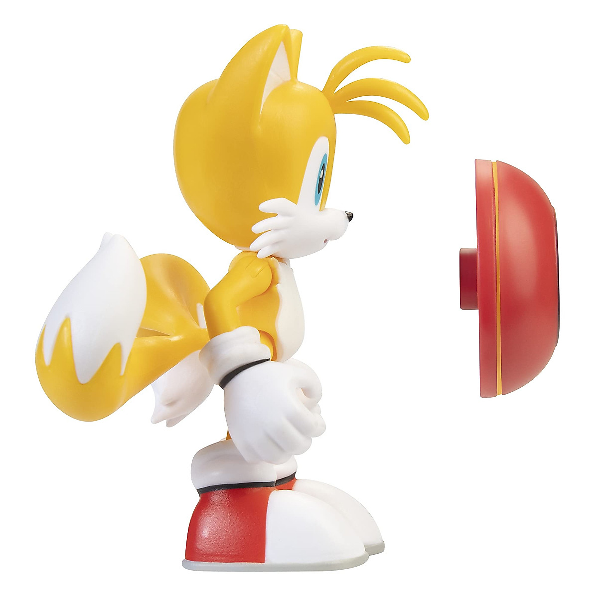 Sonic The Hedgehog 4-Inch Action Figure Modern Tails with Star Spring Collectible Toy