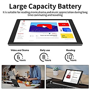 TJD Android 11 Tablet 10.1 Inch Tablets, 128GB ROM 512GB Expandable, Quad-Core Processor Google GMS Tablet, 6000mAh Fast Charge, 8MP Dual Camera, IPS HD Touchscreen WiFi Bluetooth (Black)