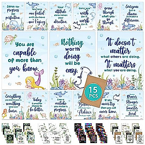 15 Ocean Themed Classroom Decor, 11x14in Under the Sea Classroom Decorations, Ocean Classroom Posters, Under the Sea Classroom Theme, Under the Sea Posters for Classroom, Under the Sea Classroom Decor