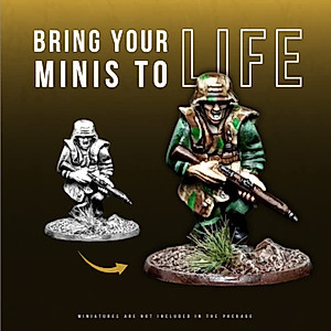 Wargames Delivered Army Painter Hobby Selection-Miniature Paint Set-Basic Miniature Painting Kit, Use The Brushes, Clippers, File, Glue, Acrylic Paint Palette and Model Paints for Any Plastic Models
