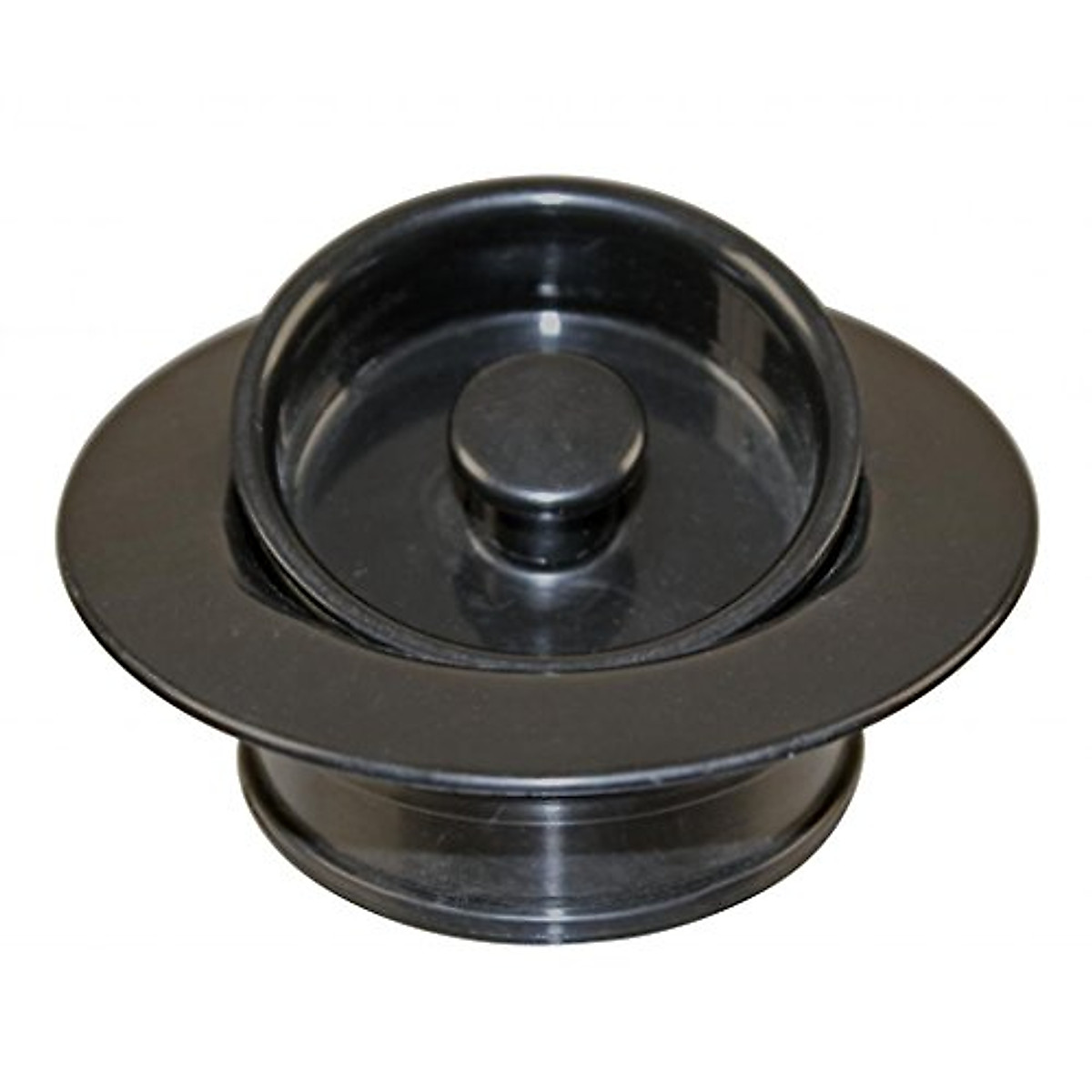 Westbrass D2091-54 Universal Replacement Disposal Drain Flange and Stopper Trim Set, Black
