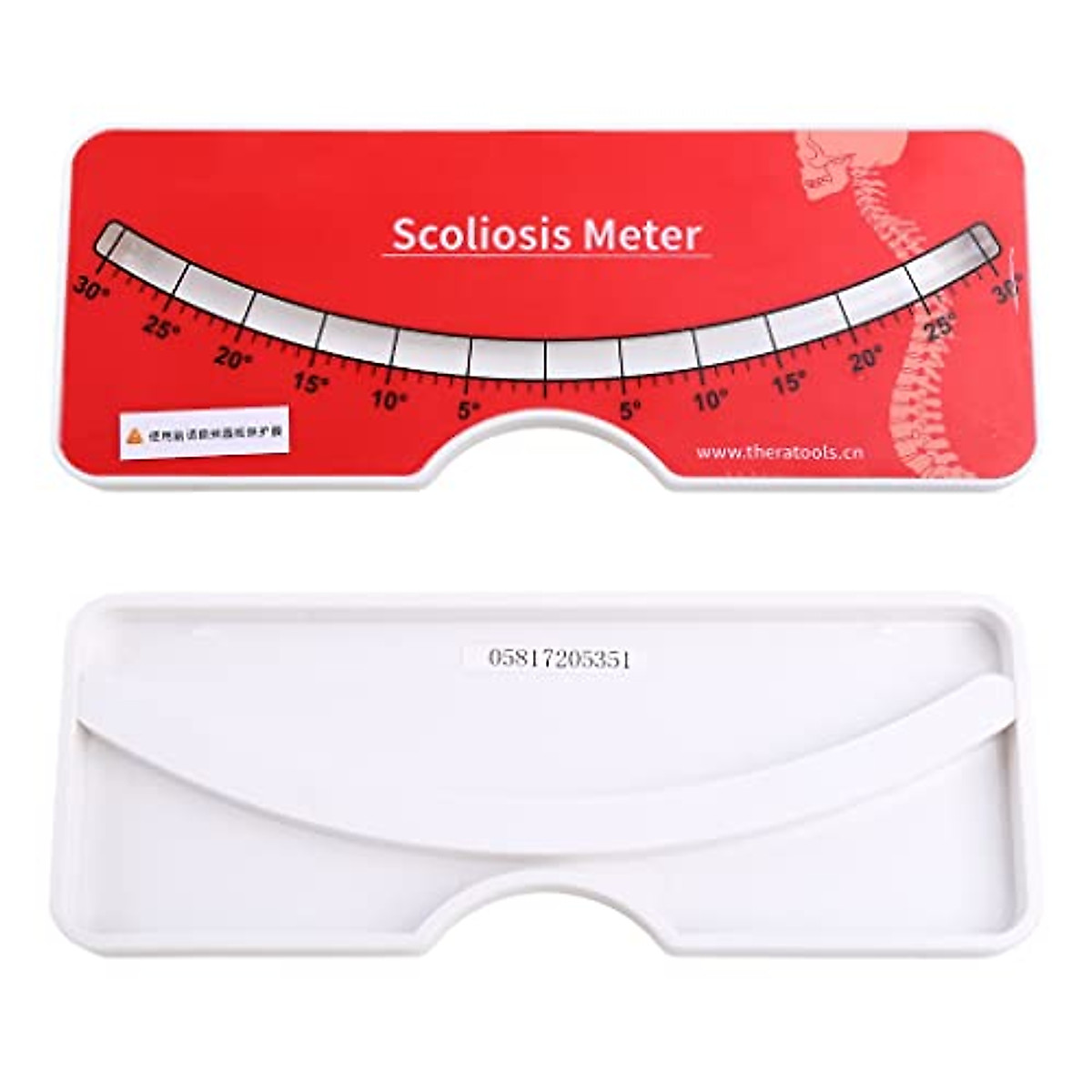 Portable Scoliosis Meter 0‑30° Scoliometer Measuring and Testing Meter Back Spine Diagnosis