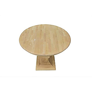 BingLTD - 36" D x 29" H Chelsea Round Dining Table (TT3601 / WH-Chelsea28-UNF)