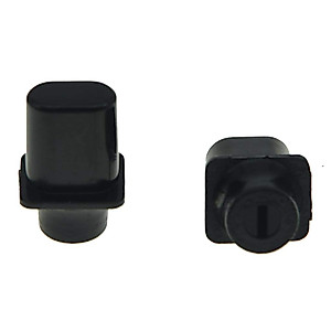 Dopro 2pcs Vintage Top Hat Switch Tip 3 Way/4 Way Pickup Selector Switch Knob for U.S. Tele/Telecaster Black