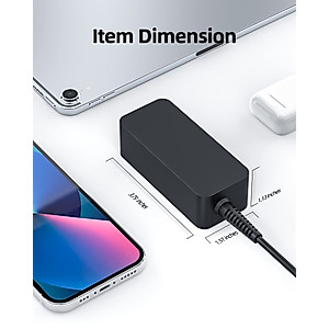 Laptop Charger Fit for Asus Chromebook C202 C202S C202SA C202SA-YS01 C202SA-YS02, (UL Safety Certified), Round Connector, 33W