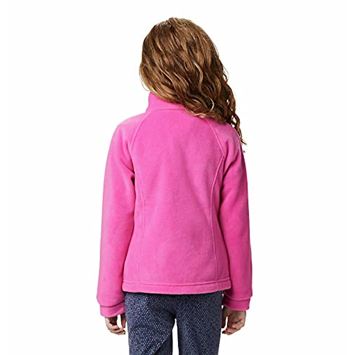 Columbia unisex-baby Benton Springs Fleece Jacket, Pink Ice, 12-18 Months