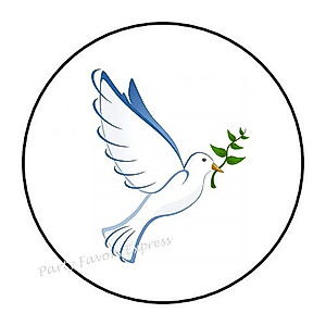 Dove Wedding Envelope Seals Labels Stickers 1.5" Round (180)