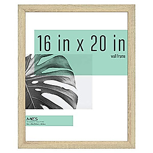 MCS Studio Gallery Frame, Natural Woodgrain, 16 x 20 in, Single