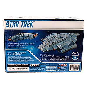 Polar Lights Star Trek USS Defiant 1:1000 Scale Snap Model Kit, Multicolor (POL952)