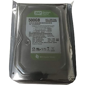 Western Digital 500 GB Caviar Green SATA 3 Gb/s Intellipower 32 MB Cache Bulk/OEM Desktop Hard Drive - WD5000AADS
