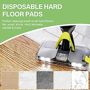 Replacement Pads Compatible with Shark VACMOP VM200 VM250 VM252 Vac Mop Pads Refills, Disposable ,Thickness,10 Pack