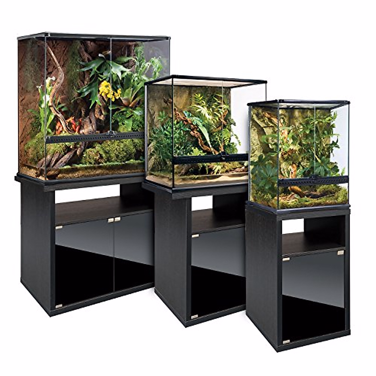 Exo Terra Terrarium Cabinet, Small - Reptile and Amphibian Terrarium Stand - Measures 17.88 W x 17.88 D x 27.75 H Inches