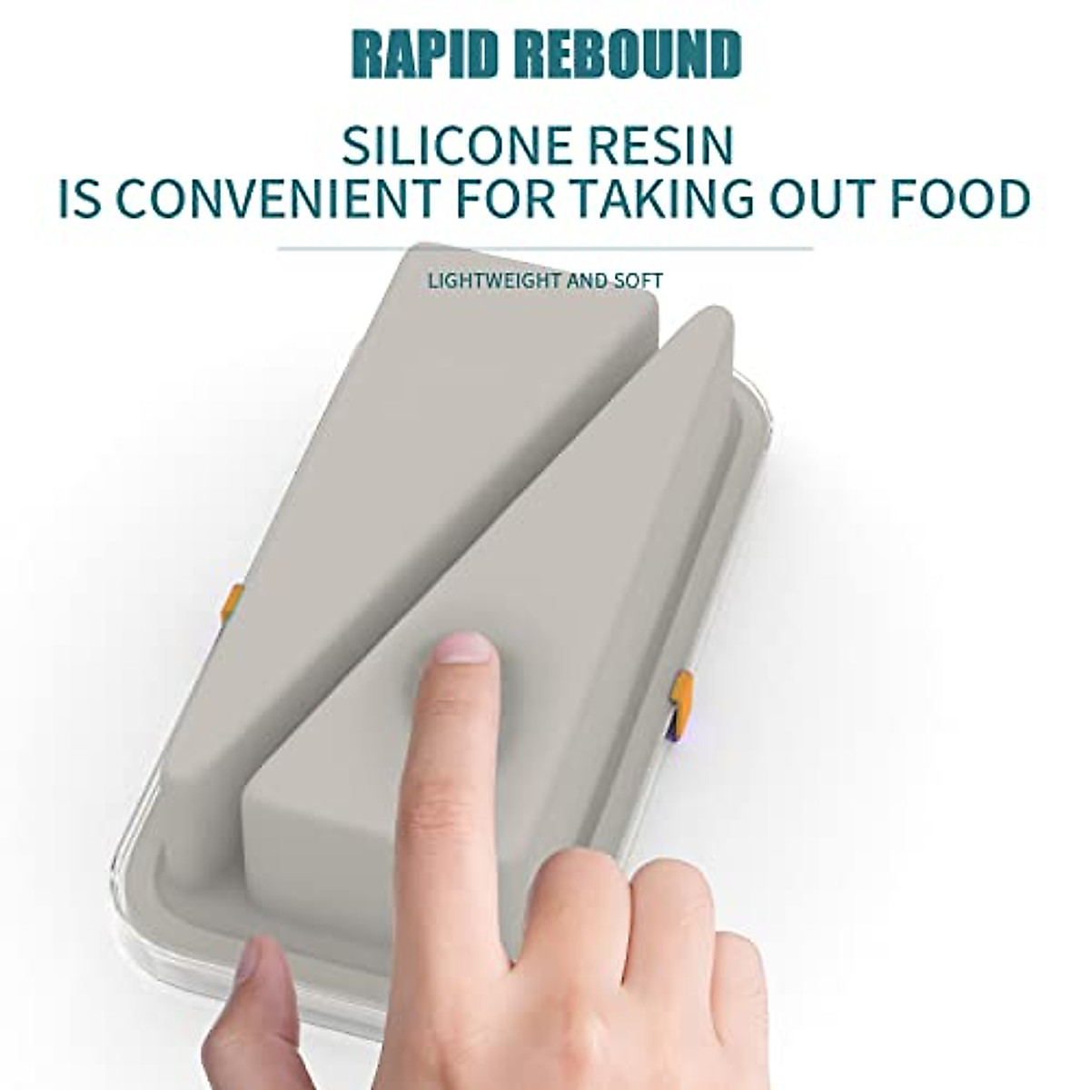 Silicone Freezer Tray with Lid - Food Freezer Container, Makes 2 Portions 2 Cup+4 Portions 1 Cup Cube Portion, Ice Cube Tray for Soup Sauce Meal Prep, Soup Trays with Date Slider-2 Pack